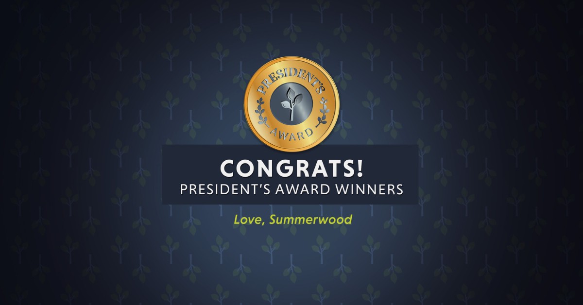 2024 President's Award Winners! - Summerwood